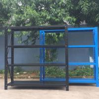 China Commercial Blue and white color 200kg storage racking and shelving for industrial warehouse for sale
