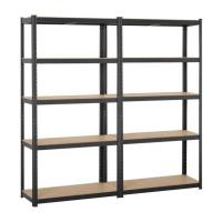 China Tianjin 5 layer 90x35x180 boltless metal slotted angle corrosion protection steel rivet shelving goods/cargo rack with GS for sale