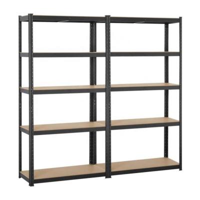 China Tianjin 5 layer 90x35x180 boltless metal slotted angle corrosion protection steel rivet shelving goods/cargo rack with GS for sale