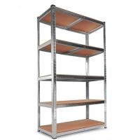 China Heavy duty easy-install adjustable 5 stories hammer tone metal boltless rack shelf depth 20 for garage wearhouse shed for sale