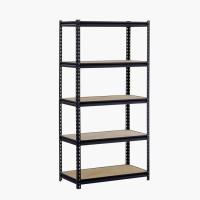 China 5 layer laminated wood boltless shelves new boltless shelving home metal boltless storage rack for sale