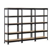 China Boltless shelve 9mmmdf steel rack 5 layersrack 40x120x200 for sale
