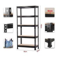 China Boltless shelve 9mmmdf steel rack 5 layersrack 40x120x200 for sale