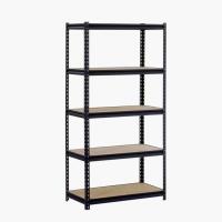 China Boltless shelve 9mmmdf steel rack 5 layersrack 40x120x200 for sale