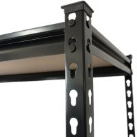 China Boltless shelve 9mmmdf steel rack 5 layersrack 40x120x200 for sale