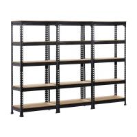 China American style 4,5 shelf light duty 5 tier storage shelving boltless rivet rack metal diy storage shelves for sale