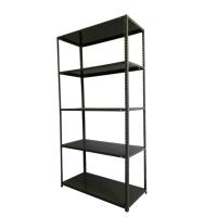 China Heavy duty 4 layers galvanize steel metal shelf boltless rack shelving with 16mm particle board for sale