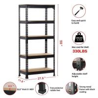 China Heavy duty 4 layers galvanize steel metal shelf boltless rack shelving with 16mm particle board for sale