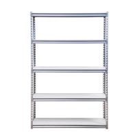 China 5 Layer Boltless Shelves 800lbs Powder Coated Steel Shelving for sale