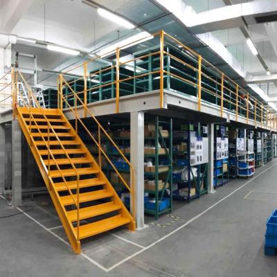 China Mezzanine Platform Powder Coated Steel with Metal or Wooden Floor Heavy Duty for sale