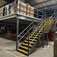 China Mezzanine Platform Powder Coated Steel with Metal or Wooden Floor Heavy Duty for sale