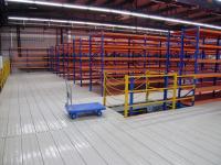 China Automatic Warehouse Mezzanine Rack Adjustable Metal Modular Steel Shelving System for sale