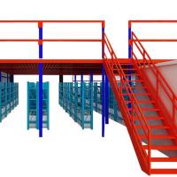 China Warehouse Heavy Duty Steel Mezzanine Floor Rack Metal Mezzanine Platform Racking for sale