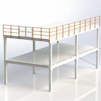 China Stackable Warehouse Storage Shelves Steel Mezzanine Floor Pallet Rack for sale