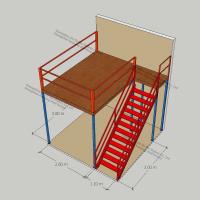 China Multi Level Industrial Pallet Racks Warehouse Mezzanine Flooring Racking for sale