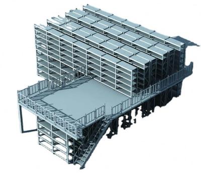 China Multi Level Warehouse Storage Shelves Tier Rack Stainless Steel Corrosion Protection for sale