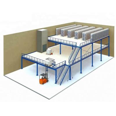 China High Space Utilization Warehouse Storage Shelves Rack Mezzanine Floor System for sale