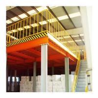 China Metal Warehouse Storage Shelves Strong Load Capacity Steel Structure Platform for sale