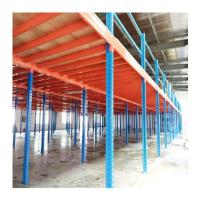 China Metal Warehouse Storage Shelves Strong Load Capacity Steel Structure Platform for sale