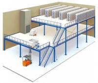 China Heavy Duty Warehouse Storage Shelves Structural Steel Loft Racking Platform for sale