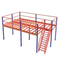 China Steel Platform Warehouse Shelving Racks Heavy Duty For Space Saving for sale