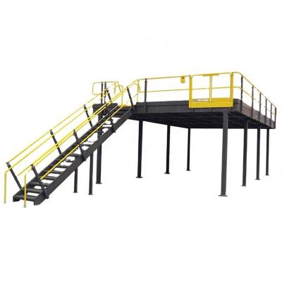 China High quality long span warehouse storage rack cold rolled steel column H beam platform for sale
