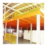 China 300 Kg Metal Storage Rack Floor Shelf Multi Level Steel Warehouse Mezzanine Assemble Shelves Racking for sale