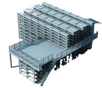China Industrial Shelf Heavy Duty Storage Metal Warehouse Garment Rack System For Mezzanine 4/5 -tier Shelf Shelves for sale