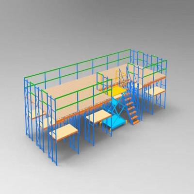 China The latest Factory Direct Sell Shelves Racking Warehouse Storage Mezzanine Floor Racking System for sale