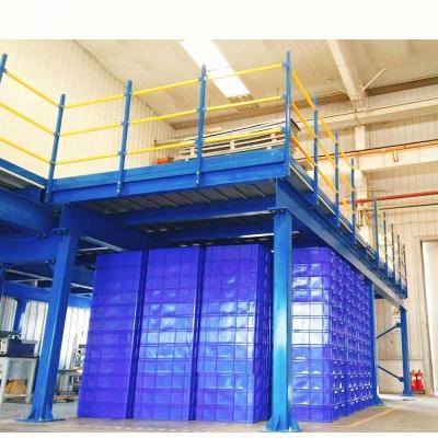 China Heavy Duty Warehouse Storage Shelves Mezzanine Panels Racking 0.2-2MM for sale