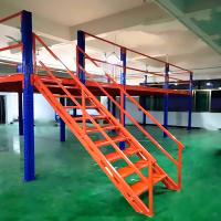 China Economical Steel Structure Mezzanine Platform Supported by Steel Columns for Warehouse Laboratory for sale