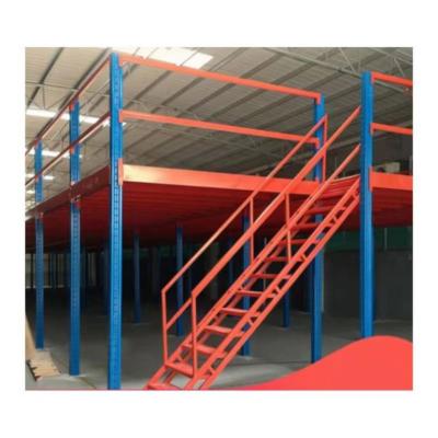 China Factory Outlet Warehouse Heavy Duty Multi Tier Steel Mezzanine Platform Mezzanine Structures Storage Racking Upright Supported for sale