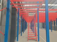 China WanHongxin Factory  office partition build warehouse mezzanine indoor two layer steel structure partition loft platform shelves for sale