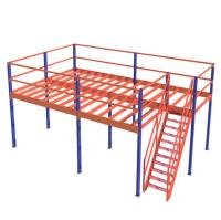 China WanHongxin Heavy Capacity Used Forklift Warehouse Storage Industrial Pallet Racks Steel Structure Mezzanine Platform for sale