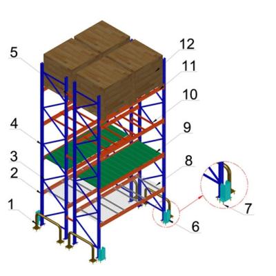 China Steel Pallet Storage Shelves Selective Pallet Rack Large Bearing Capacity for sale