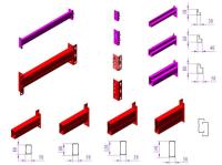 China Warehouse Pallet Storage Shelves Beam Cold Rolled Boltless Shelf Accessories for sale