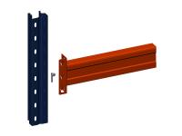 China Warehouse Pallet Storage Shelves Beam Cold Rolled Boltless Shelf Accessories for sale