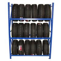 China Stacking Truck Tire Storage Rack Metal Folding Adjustable Tire Rack for sale
