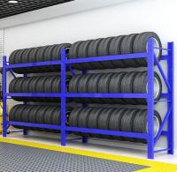 China Stacking Truck Tire Storage Rack Metal Folding Adjustable Tire Rack for sale