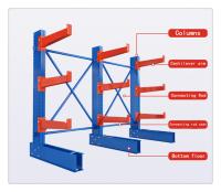 China Steel Cantilever Storage Rack Single And Double Sided Hardware Bracket for sale