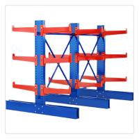 China Heavy Cantilever Rack Shelf Warehouse Workshop Wood Hardware Steel Pipe Shelf for sale