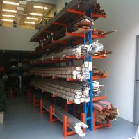 China Save Space Cantilever Storage Rack Corrosion Protection Telescopic Metal Shelf for sale