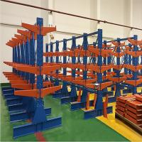 China Save Space Cantilever Storage Rack Corrosion Protection Telescopic Metal Shelf for sale