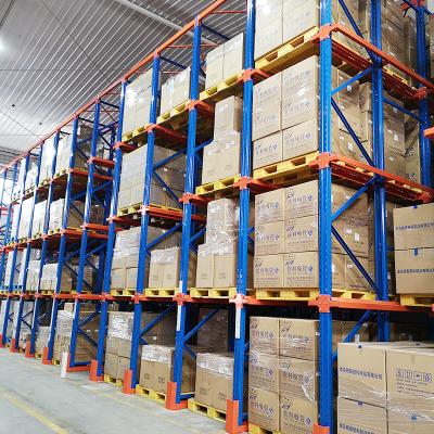 China New hot-selling steel three-dimensional drive into the shelf, pallet forklift storage, roadway type, first-in-first-out, high-st for sale