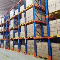 China New hot-selling steel three-dimensional drive into the shelf, pallet forklift storage, roadway type, first-in-first-out, high-st for sale