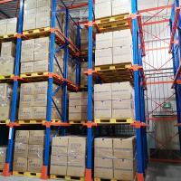 China New hot-selling steel three-dimensional drive into the shelf, pallet forklift storage, roadway type, first-in-first-out, high-st for sale