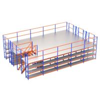 China Attic Platform Warehouse Storage Shelves Heavy Metal Steel Structure Racks for sale