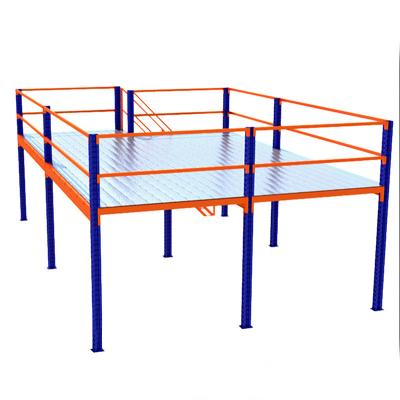 China Platform Mezzanine Floor Rack Floor Partition Attic Shelf Storage Equipment for sale