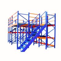 China Metal Prefabricated Steel Mezzanine Racks With Supported Beam And Column for sale