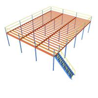 China Multi Level Steel Mezzanine Racks Metal Front For Industry Warehouse Storage for sale
